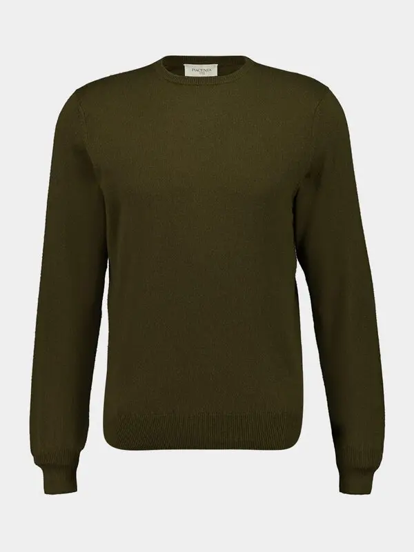PIACENZA CASHMERE 1733 Cashmere Crewneck Sweater - Brown
