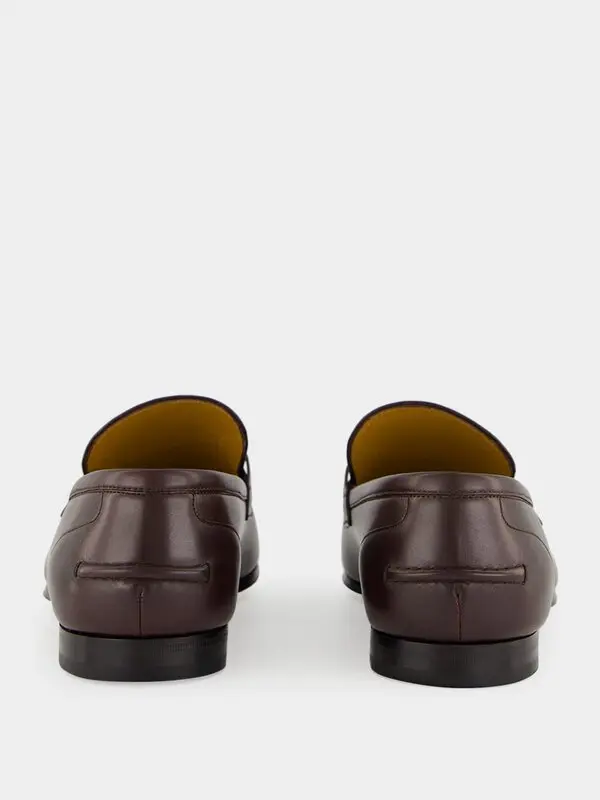 Gucci Jordaan Leather Loafer - Brown
