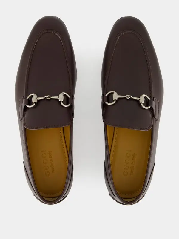 Gucci Jordaan Leather Loafer - Brown