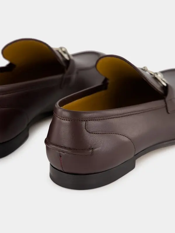 Gucci Jordaan Leather Loafer - Brown