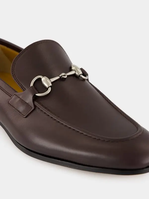 Gucci Jordaan Leather Loafer - Brown