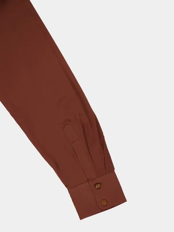 Zimmermann Hypnotic Satin Shirt - Brown