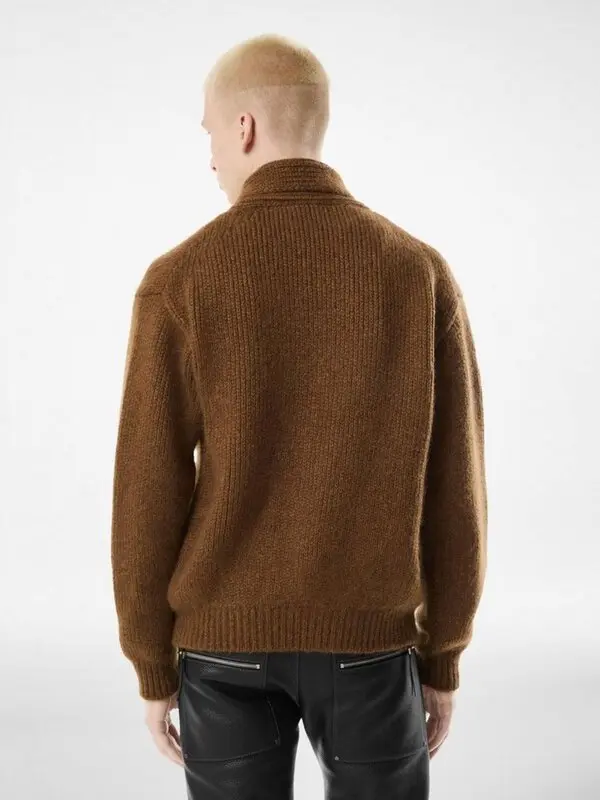 TOM FORD Cashmere Shawl Collar Cardigan - Brown