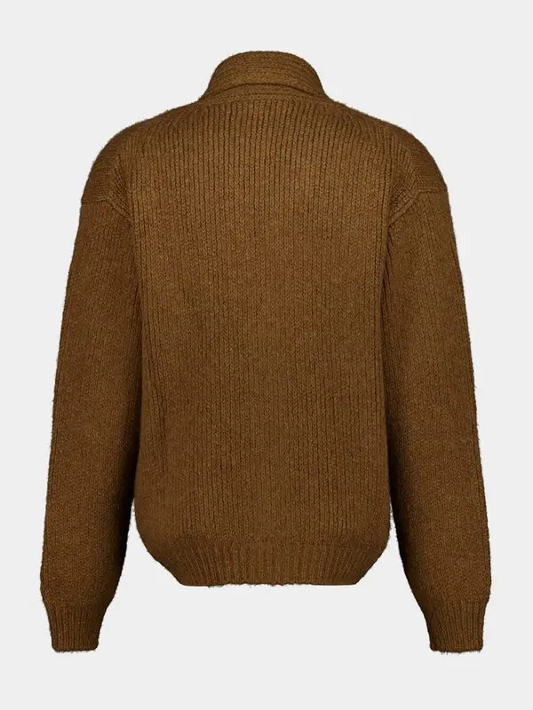 TOM FORD Cashmere Shawl Collar Cardigan - Brown