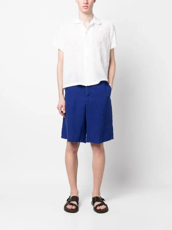 120% Lino Linen Above-knee Shorts