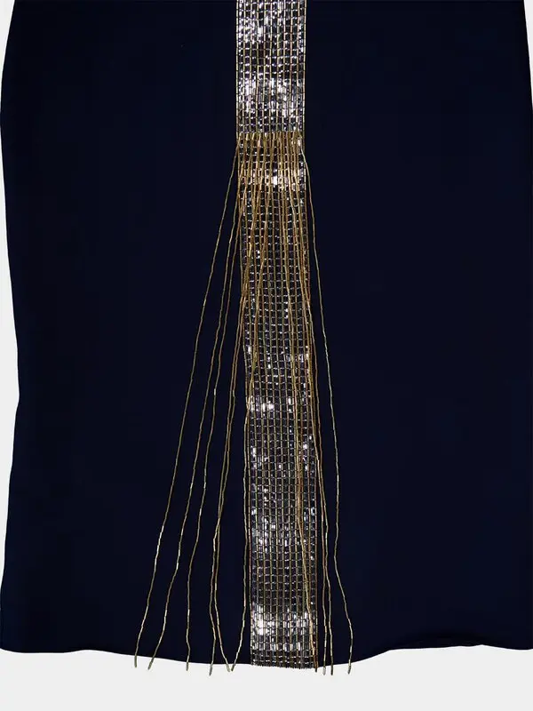 PAULA Freya Embellished Silk Dress