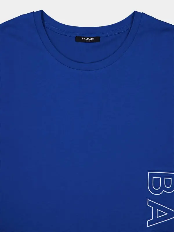 Balmain Logo-print Short-sleeved Cotton T-shirt
