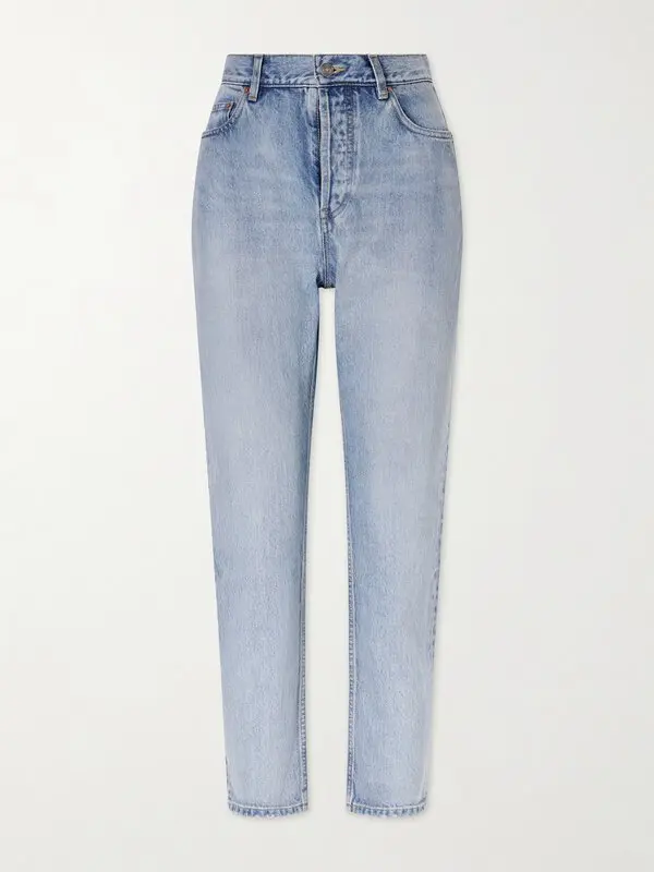 Saint Laurent High-rise Slim-leg Jeans - Blue
