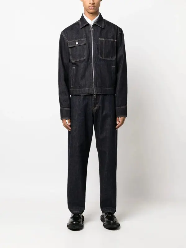 Alexander McQueen Zipped Denim Jacket