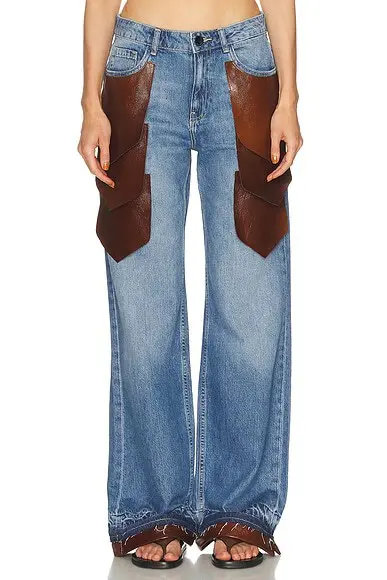 KAREN ARCANJO Masso Wide-leg Jean - Blue
