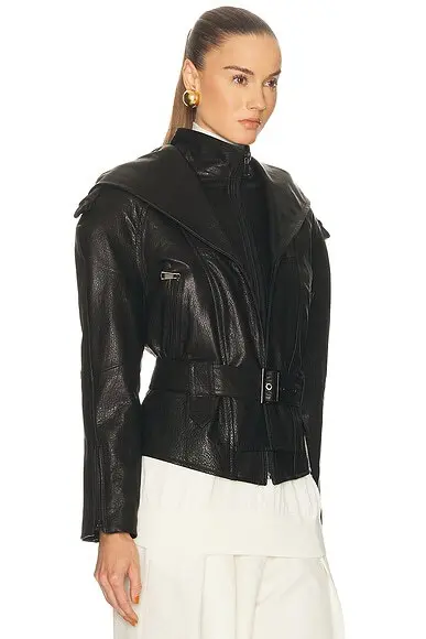 KAREN ARCANJO Renia Leather Jacket