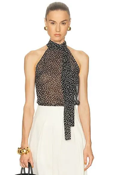 NILI LOTAN Alla Halter Top