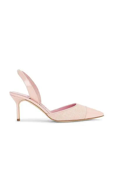 Manolo Blahnik Capsli 70 Slingback Pumps - Nude