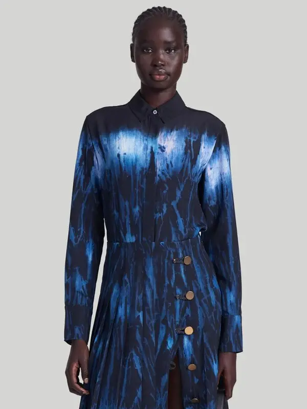 Altuzarra Chika Silk Shirt - Blue