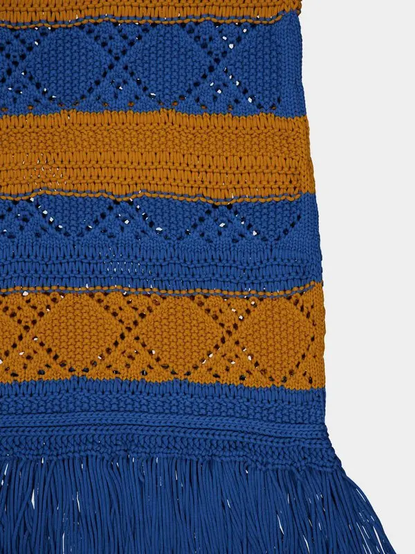 La DoubleJ Petrol Tassel Dress