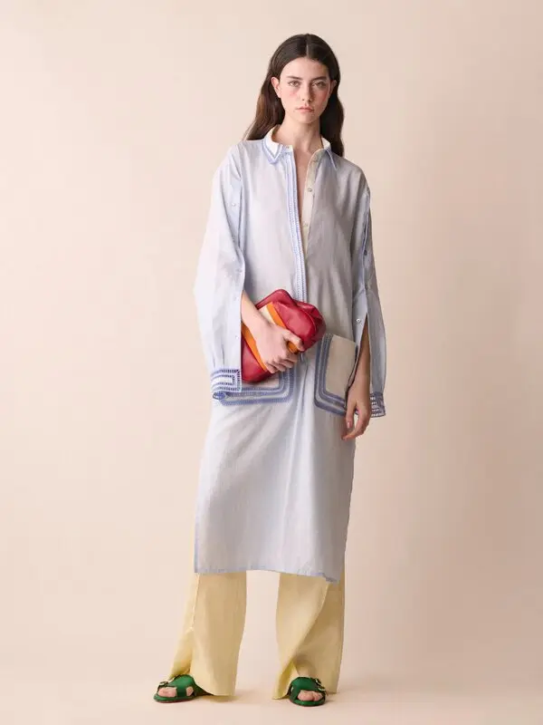 PAULA Altair English Embroidered Linen Dress