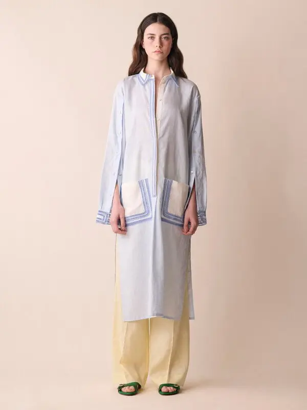 PAULA Altair English Embroidered Linen Dress