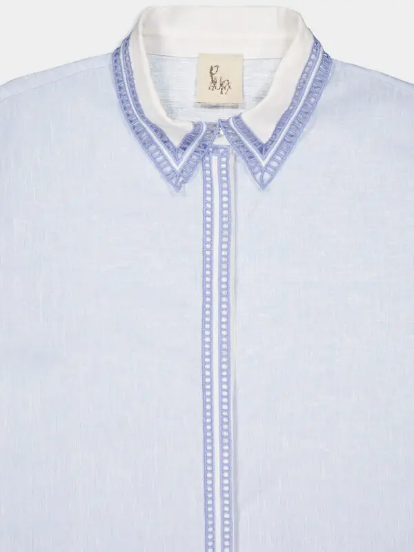PAULA Altair English Embroidered Linen Dress
