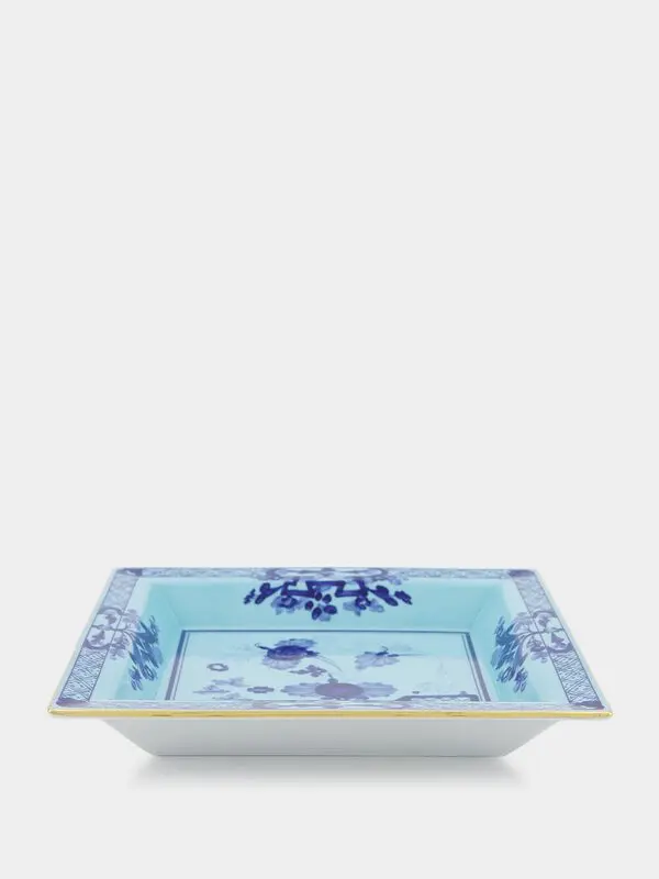 GINORI 1735 Oriente Italiano Iris Large Square Change Tray
