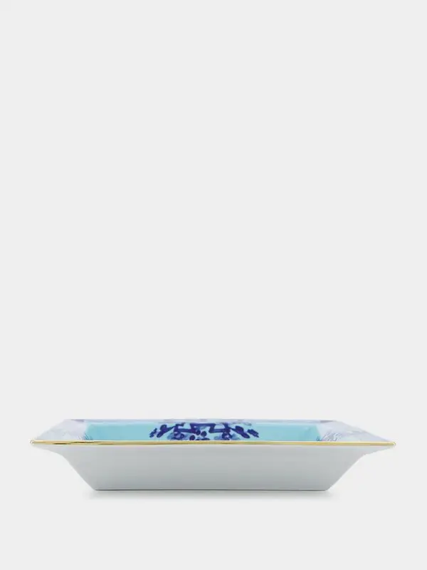 GINORI 1735 Oriente Italiano Iris Large Square Change Tray
