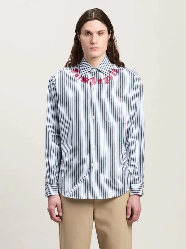 Palm Angels Neck Logo Classic Shirt