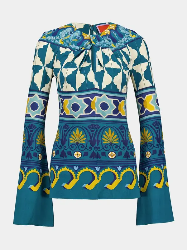 La DoubleJ Casareale Placée Superflare Top - Multicolour