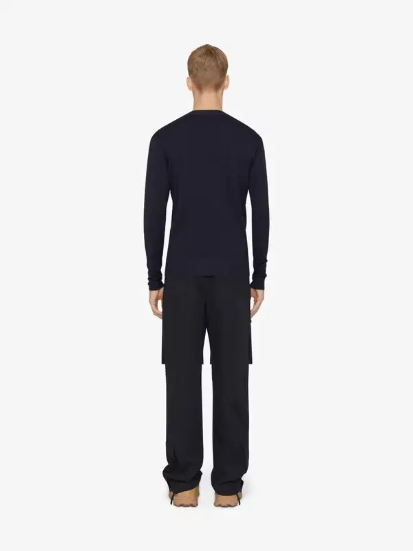 Givenchy Cotton And Silk Sweater - Blue