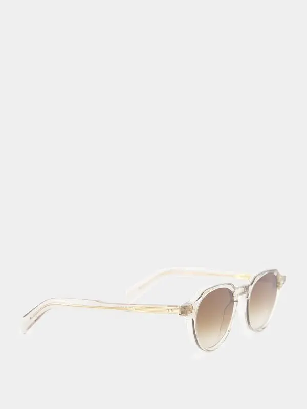 CUTLER AND GROSS Sand Crystal Round Sunglasses - Blue