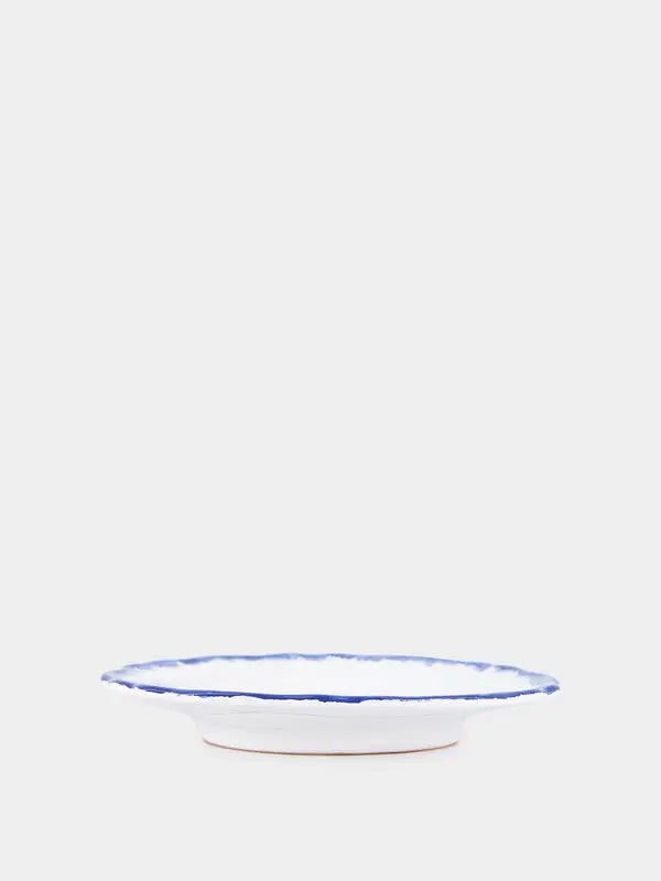 LES-OTTOMANS La Ménagerie D'été Fish Dessert Plate - Blue