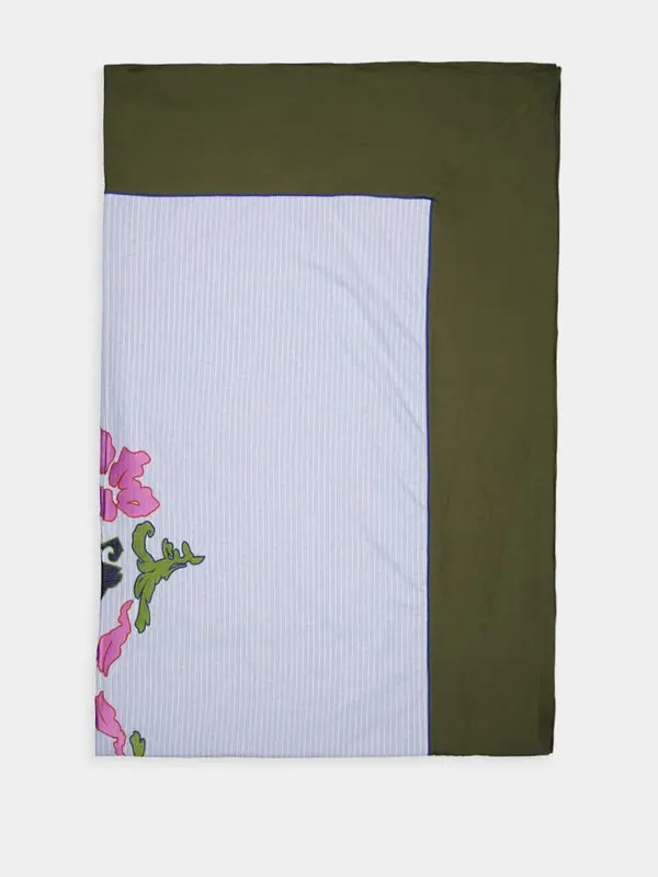 PAULA LIVING Jerónimos Embroidered Tablecloth - Blue