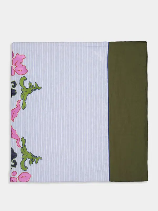 PAULA LIVING Jerónimos Embroidered Tablecloth