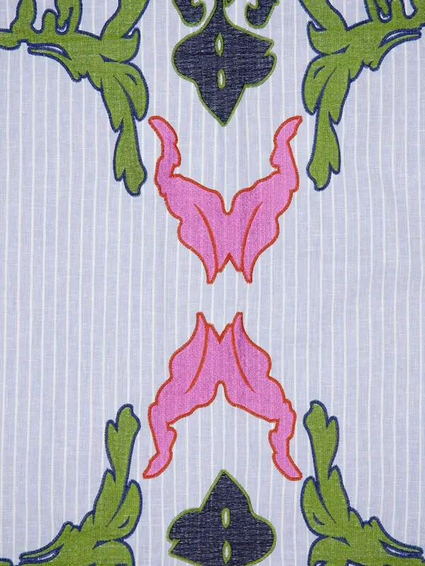 PAULA LIVING Jerónimos Embroidered Tablecloth