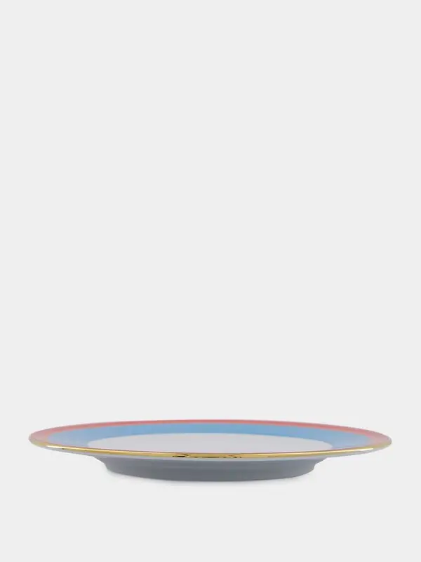 La DoubleJ Set Of 2 Rainbow Dinner Plates - Blue