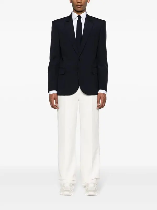 Valentino Garavani Navy Single-breasted Wool Blazer