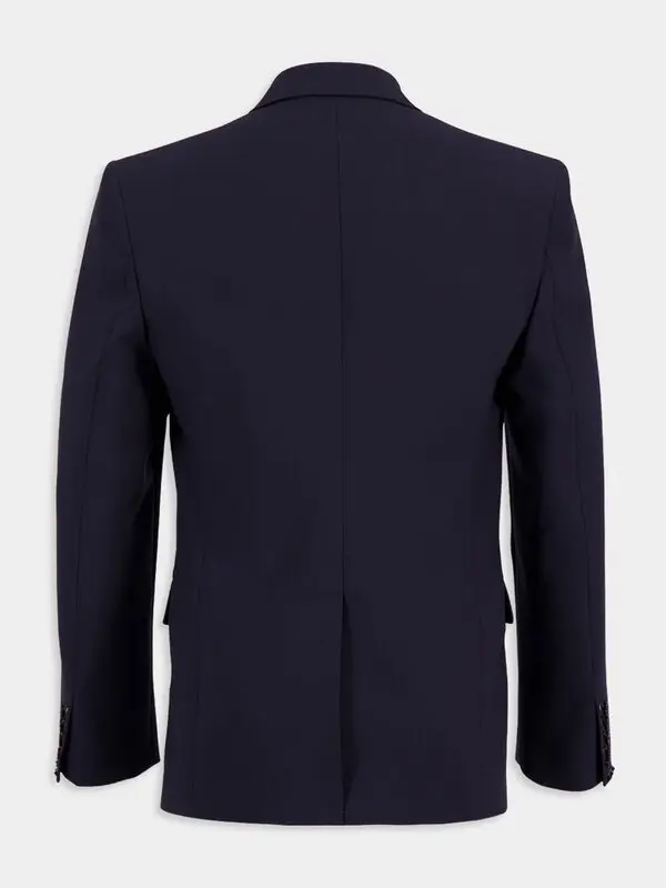 Valentino Garavani Navy Single-breasted Wool Blazer