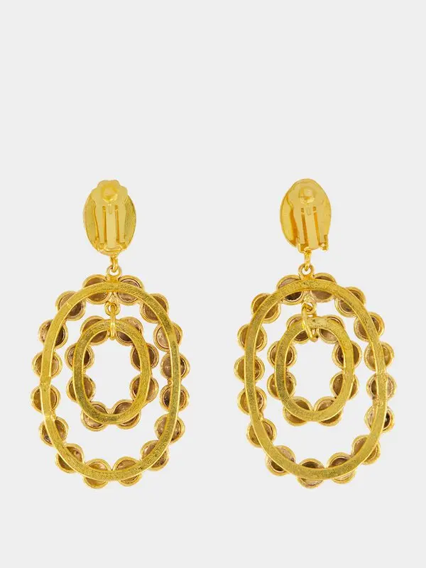 Sylvia Toledano Gina Oval Clip-on Earrings
