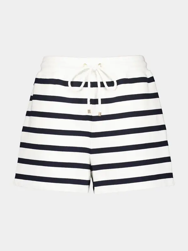 FRAME Varsity Striped Shorts - Blue