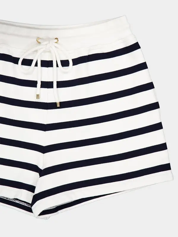 FRAME Varsity Striped Shorts - Blue