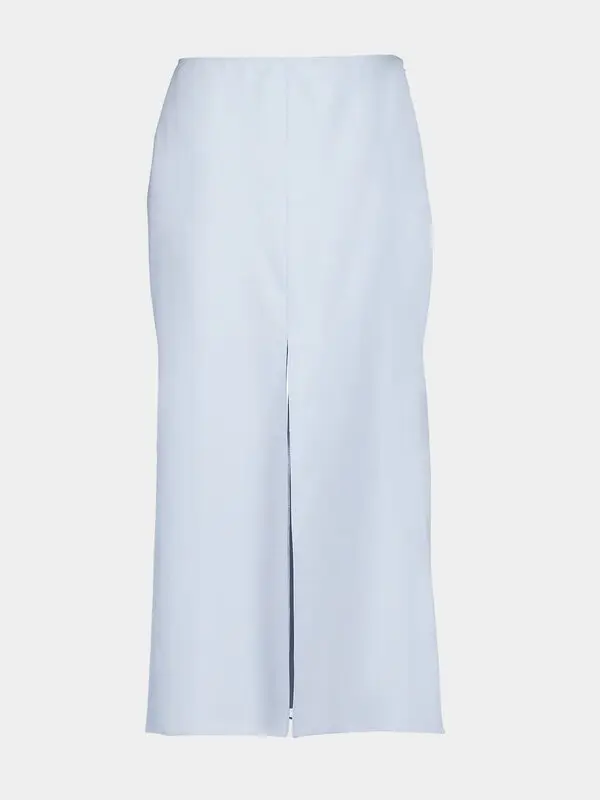 FERRAGAMO Layered Midi Skirt - Blue