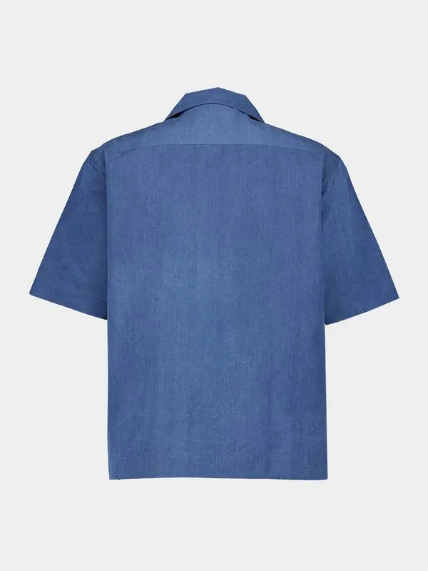 Givenchy Sky Ozone Washed Denim Chambray Shirt