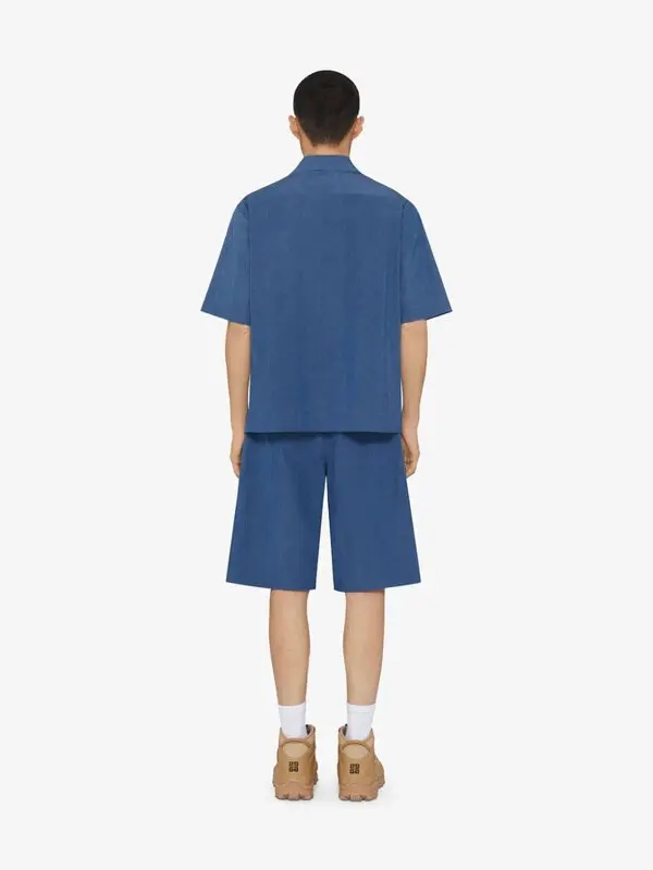 Givenchy Sky Ozone Washed Denim Chambray Shirt