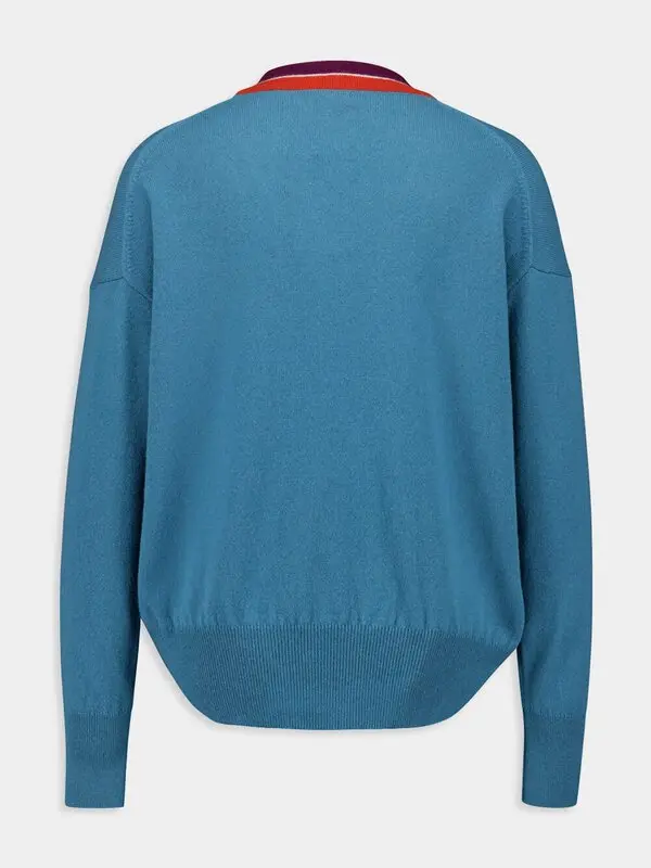 PAULA Brittany Cashmere Sweater With Embroidery - Multicolour