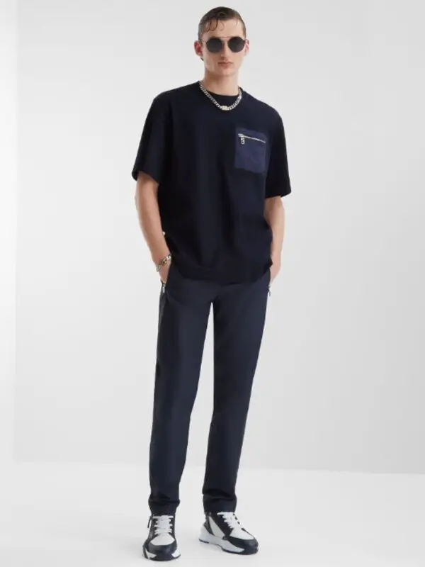 Fendi Technical Cotton Trousers - Blue