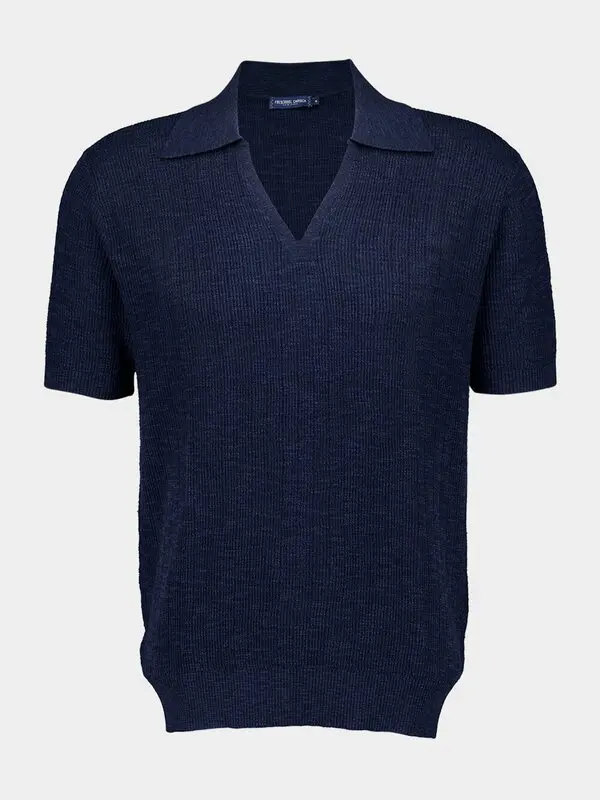 Frescobol Carioca Joaquim Navy Polo - Blue
