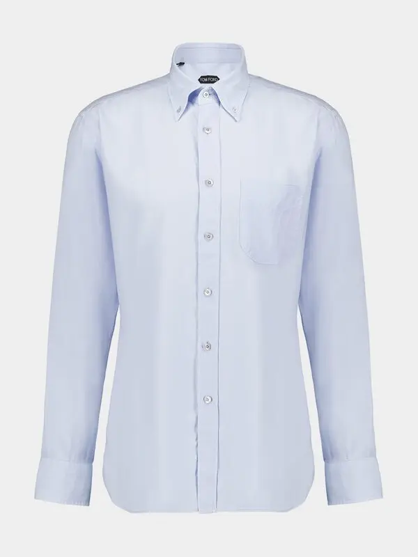 TOM FORD Pale Long-sleeve Shirt - Blue