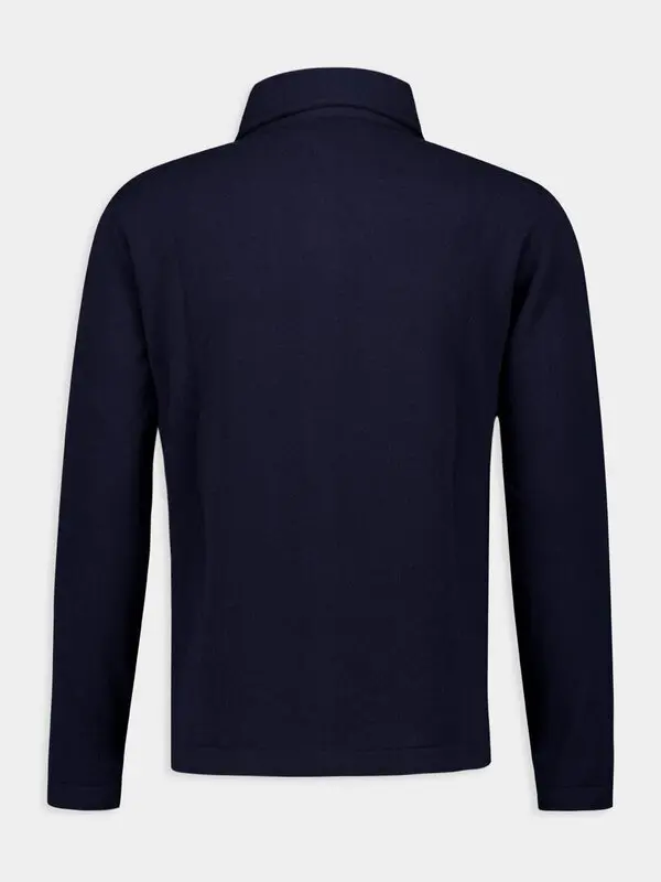 PIACENZA CASHMERE 1733 Navy Cashmere Shirt Jacket