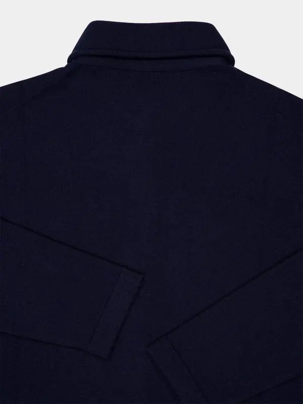 PIACENZA CASHMERE 1733 Navy Cashmere Shirt Jacket