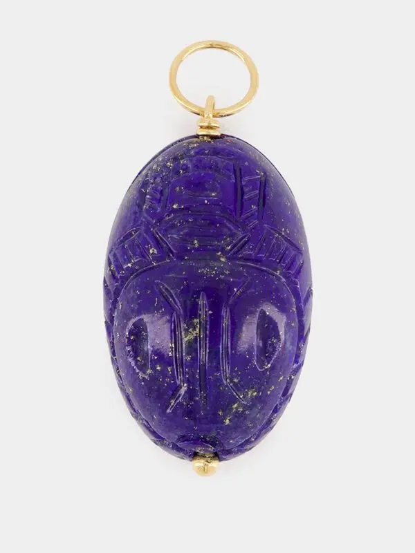 AURÉLIE BIDERMANN Lapis Lazuli Beetle Pendant - Blue