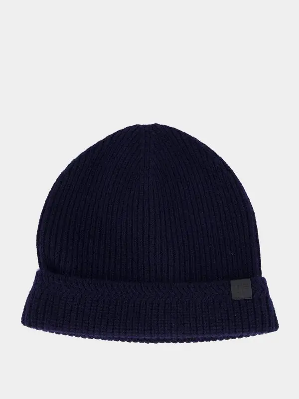 TOM FORD Wool And Cashmere Knit Beanie - Blue