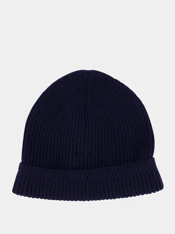 TOM FORD Wool And Cashmere Knit Beanie - Blue